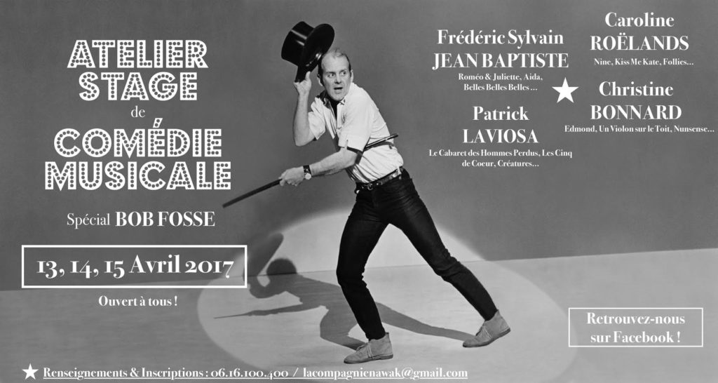 Atelier stage de comédie musicale Spécial Bob Fosse - Regard en Coulisse