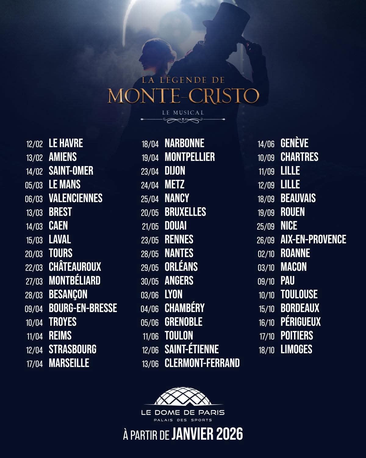 La Légende de Monte-Cristo, le musical - Regard en Coulisse